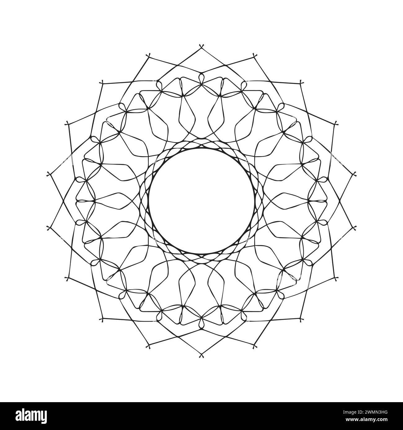 illustration of an vector element like mandala, circle shaped mandala ...