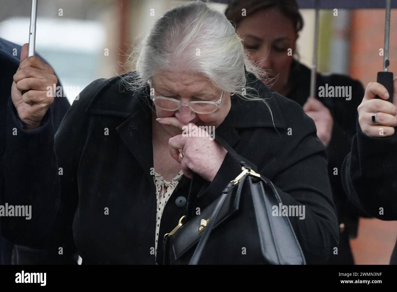 Emma Caldwell's mother, Margaret Caldwell arriving at Glasgow High ...