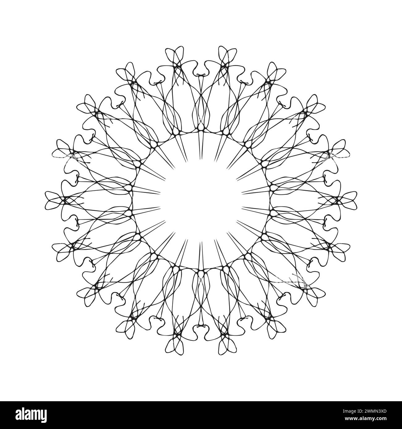 illustration of an vector element like mandala, circle shaped mandala ...
