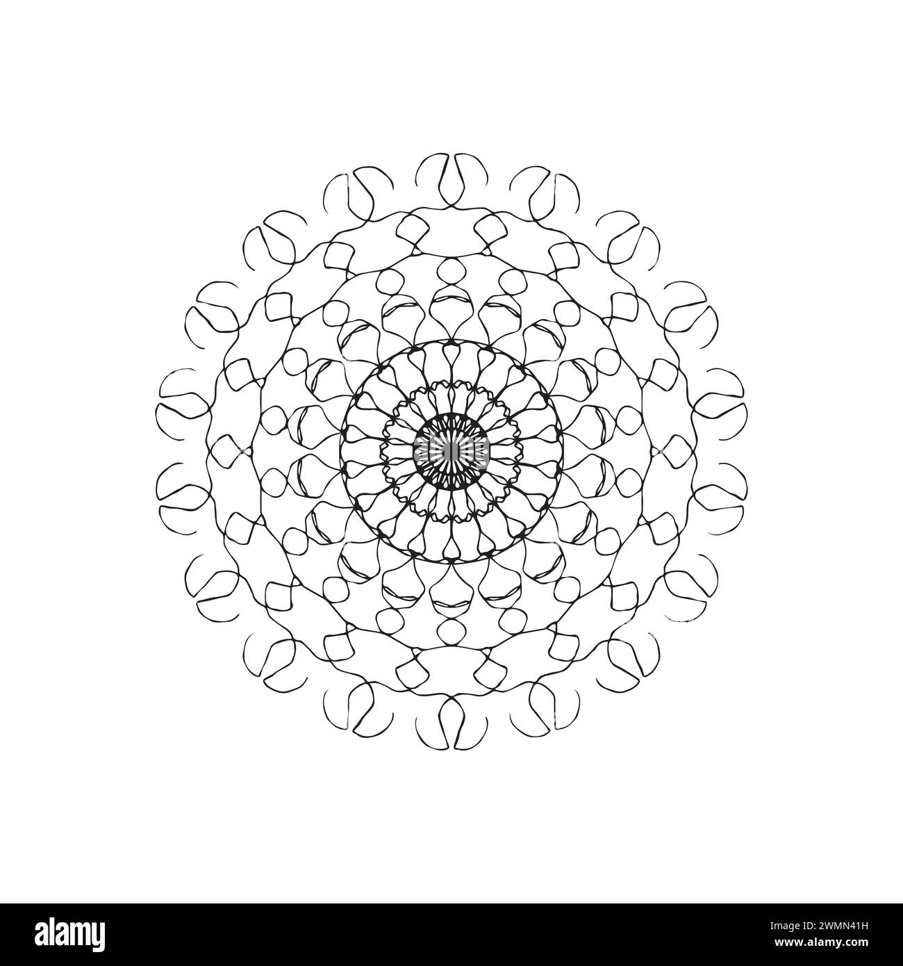 illustration of an vector element like mandala, circle shaped mandala ...