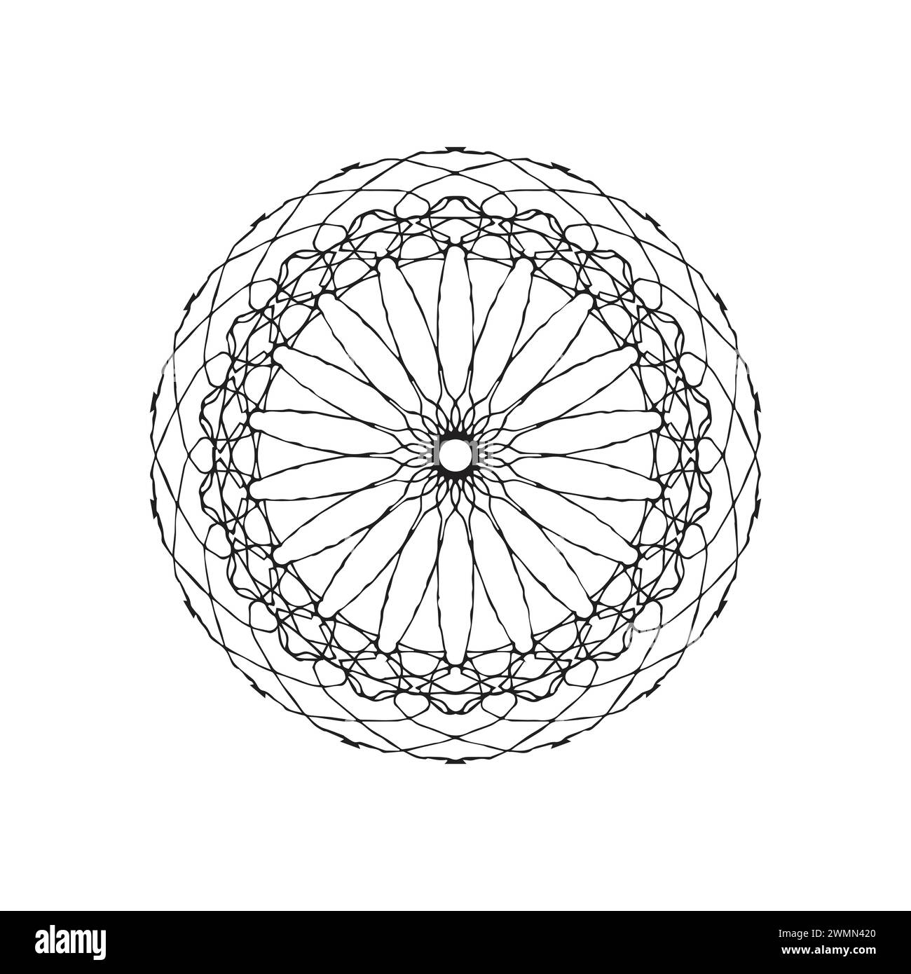 Simple mandala circle logo hi-res stock photography and images - Alamy