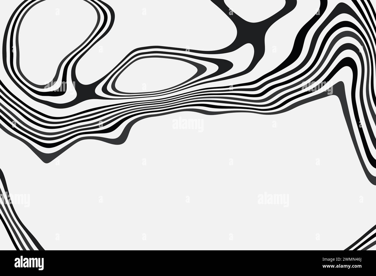 Optical illusion stripes texture. Abstract wavy background. Op art ...