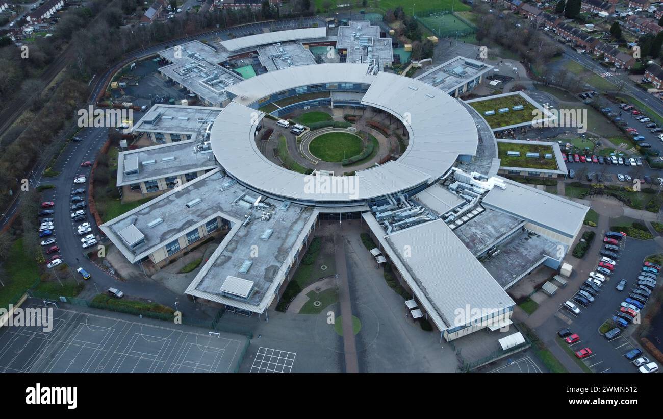 Telford in Shropshire during the winter of 2024, including a playground ...