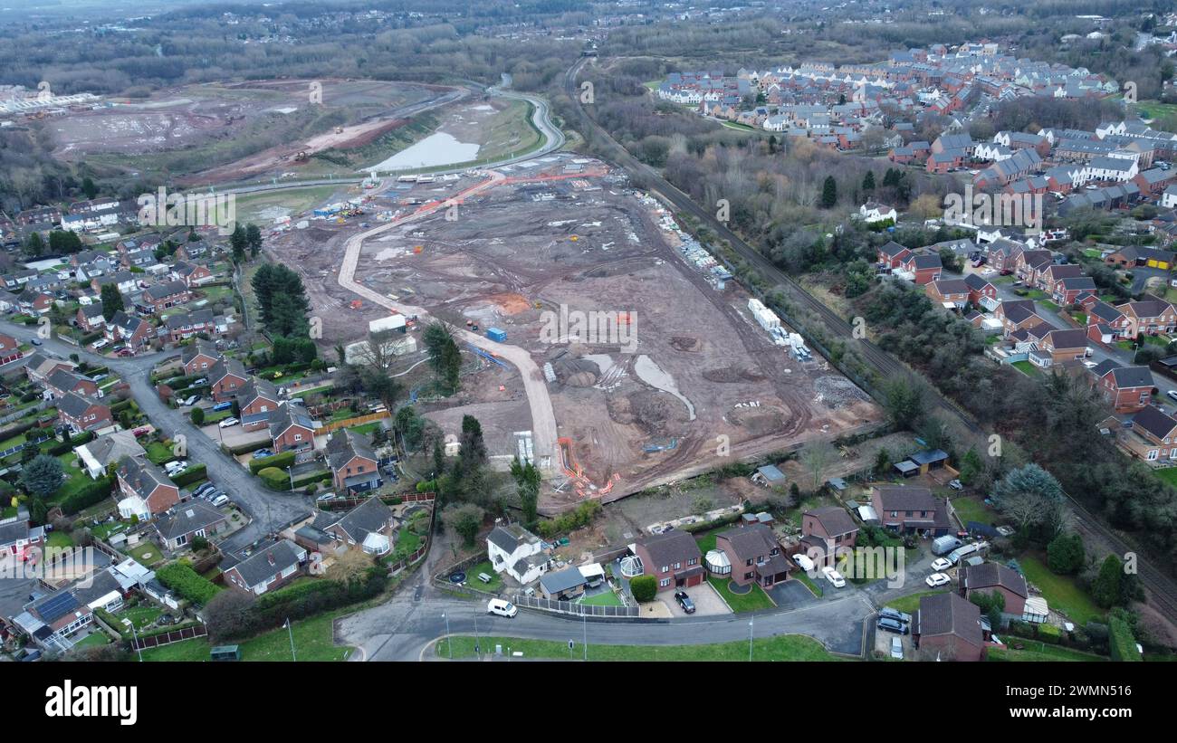 Telford in Shropshire during the winter of 2024, including a playground ...
