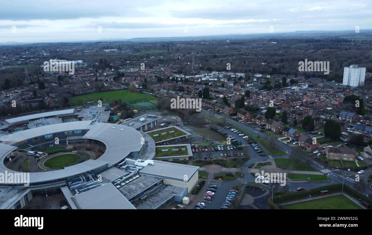 Telford in Shropshire during the winter of 2024, including a playground ...