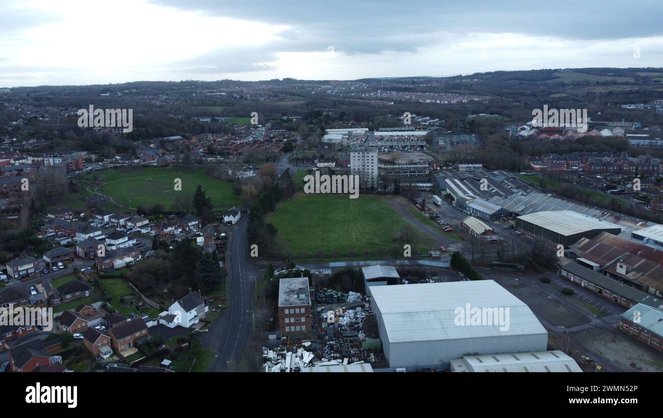 Telford in Shropshire during the winter of 2024, including a playground ...