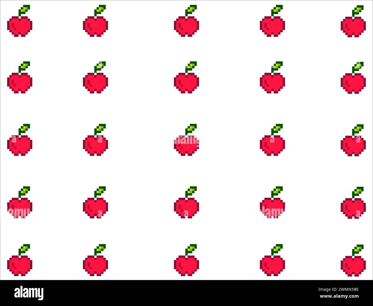 art illustration design of pixel apple fruit Stock Vector Image & Art ...