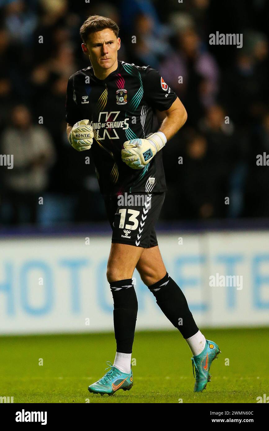 Coventry City goalkeeper Ben Wilson during the Emirates FA Cup fifth ...