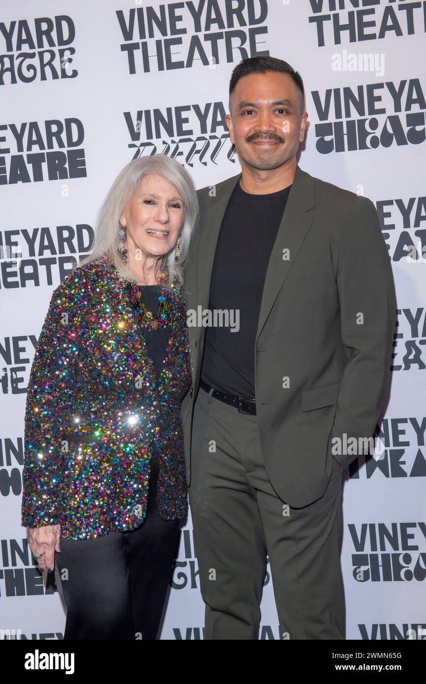 New York, United States. 26th Feb, 2024. Jamie deRoy and Jose Llana ...