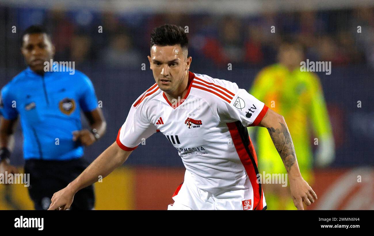 San Jose Earthquakes forward Preston Judd (19) is seen during an MLS ...