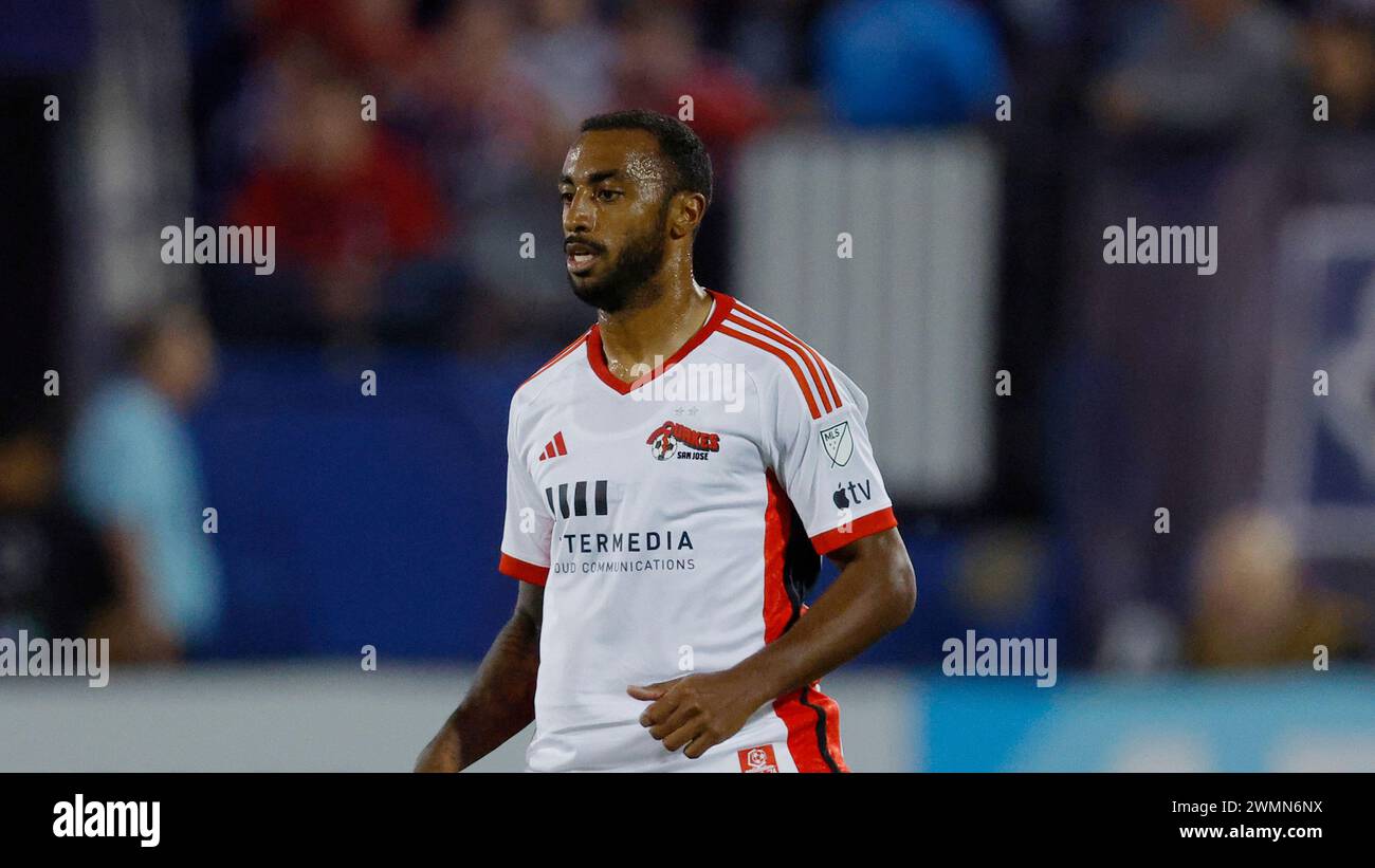 San Jose Earthquakes defender Carlos Akapo (29) is seen during an MLS ...