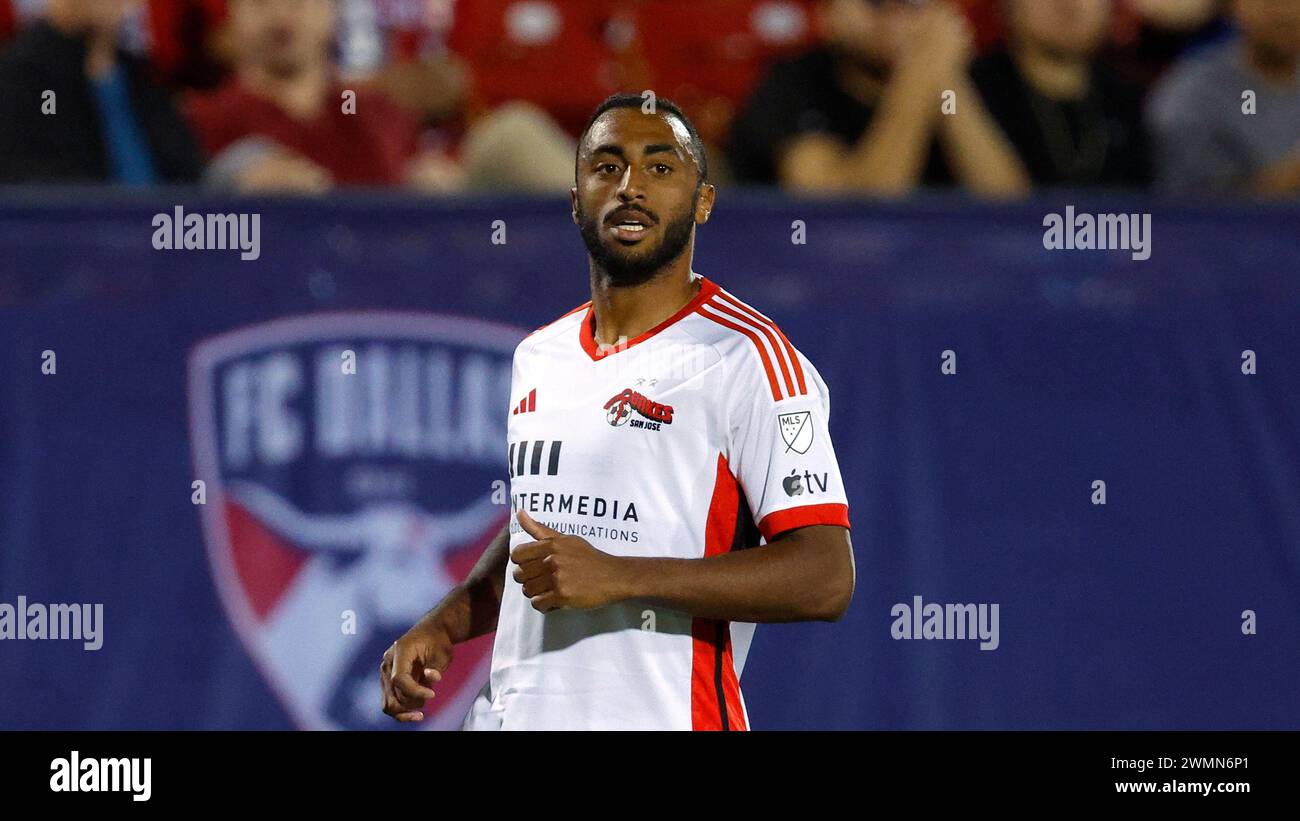 San Jose Earthquakes defender Carlos Akapo (29) is seen during an MLS ...