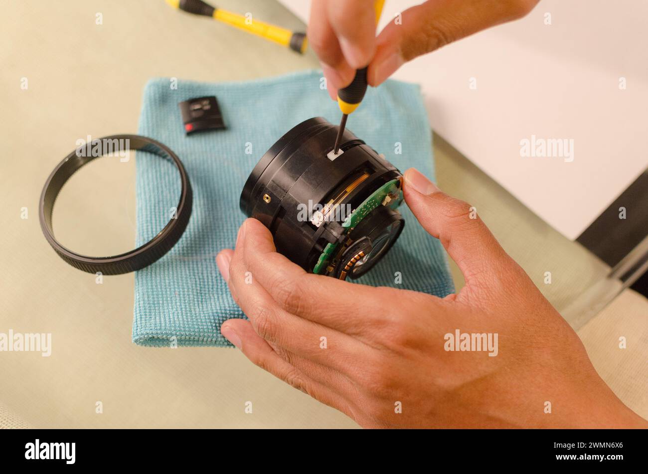 Camera adjustment hi-res stock photography and images - Alamy