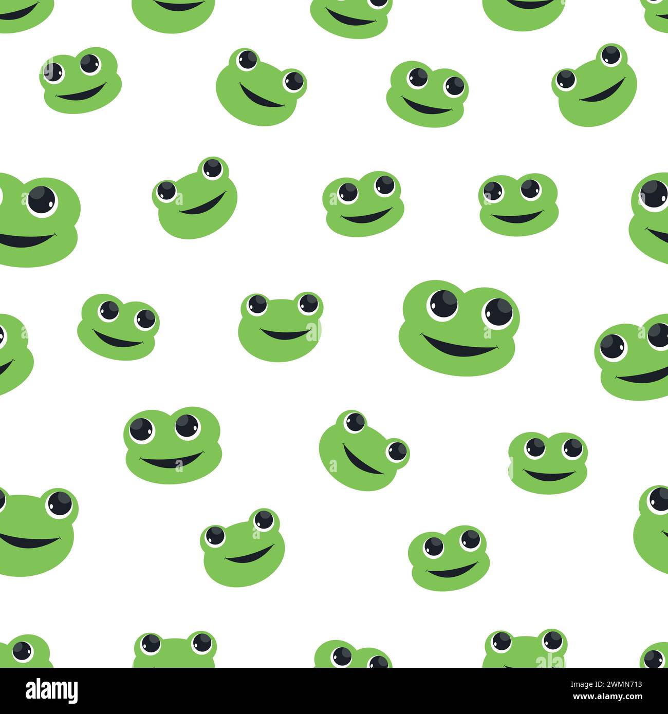 Cute frog seamless fabric design pattern Stock Vector Image & Art - Alamy