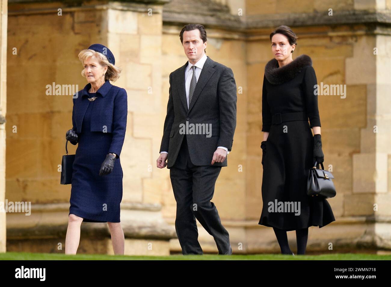 (left to right) Penelope Knatchbull, Countess Mountbatten of Burma ...