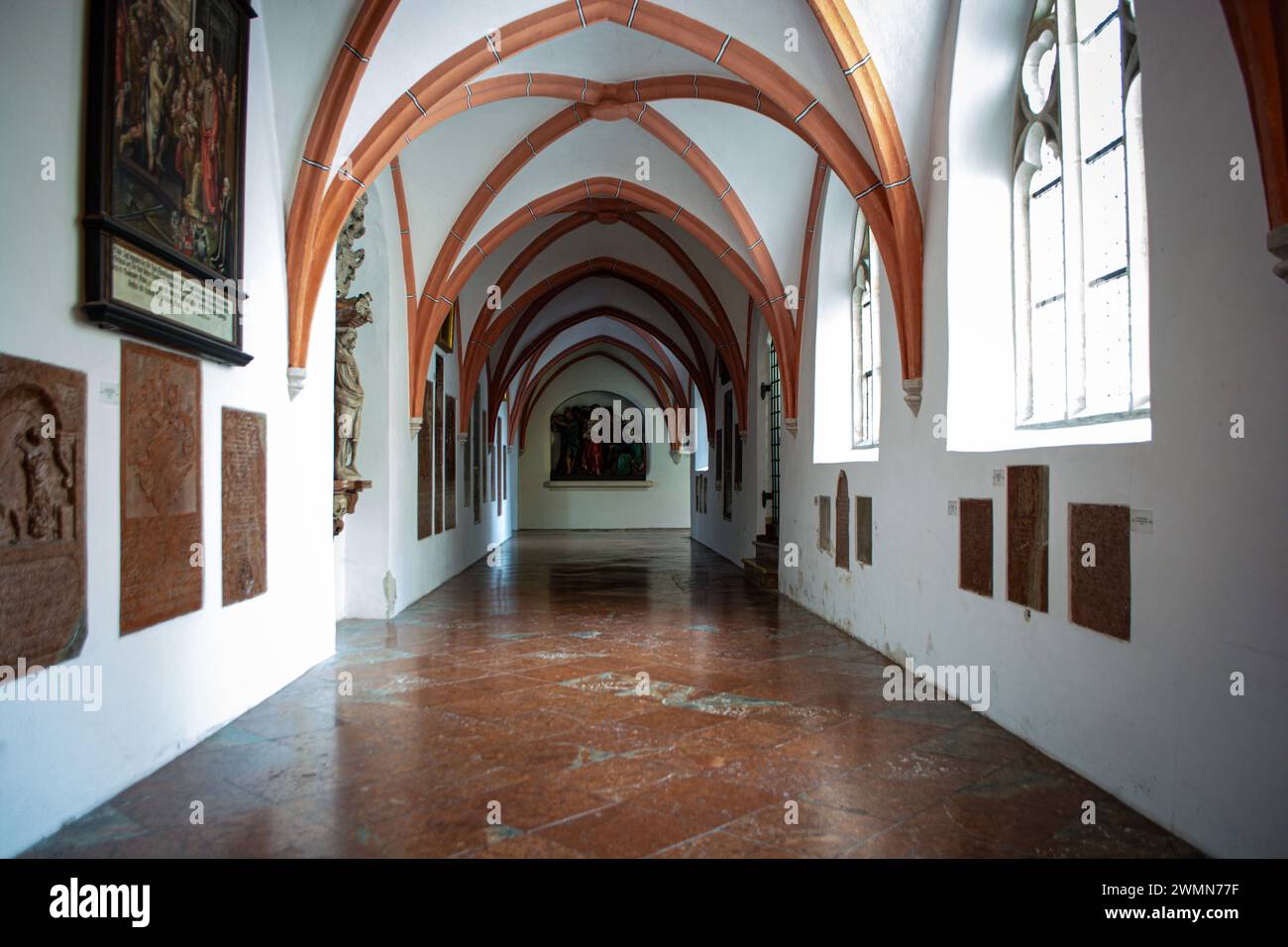 The skeleton of death on a clock - Inside of the church of St ...