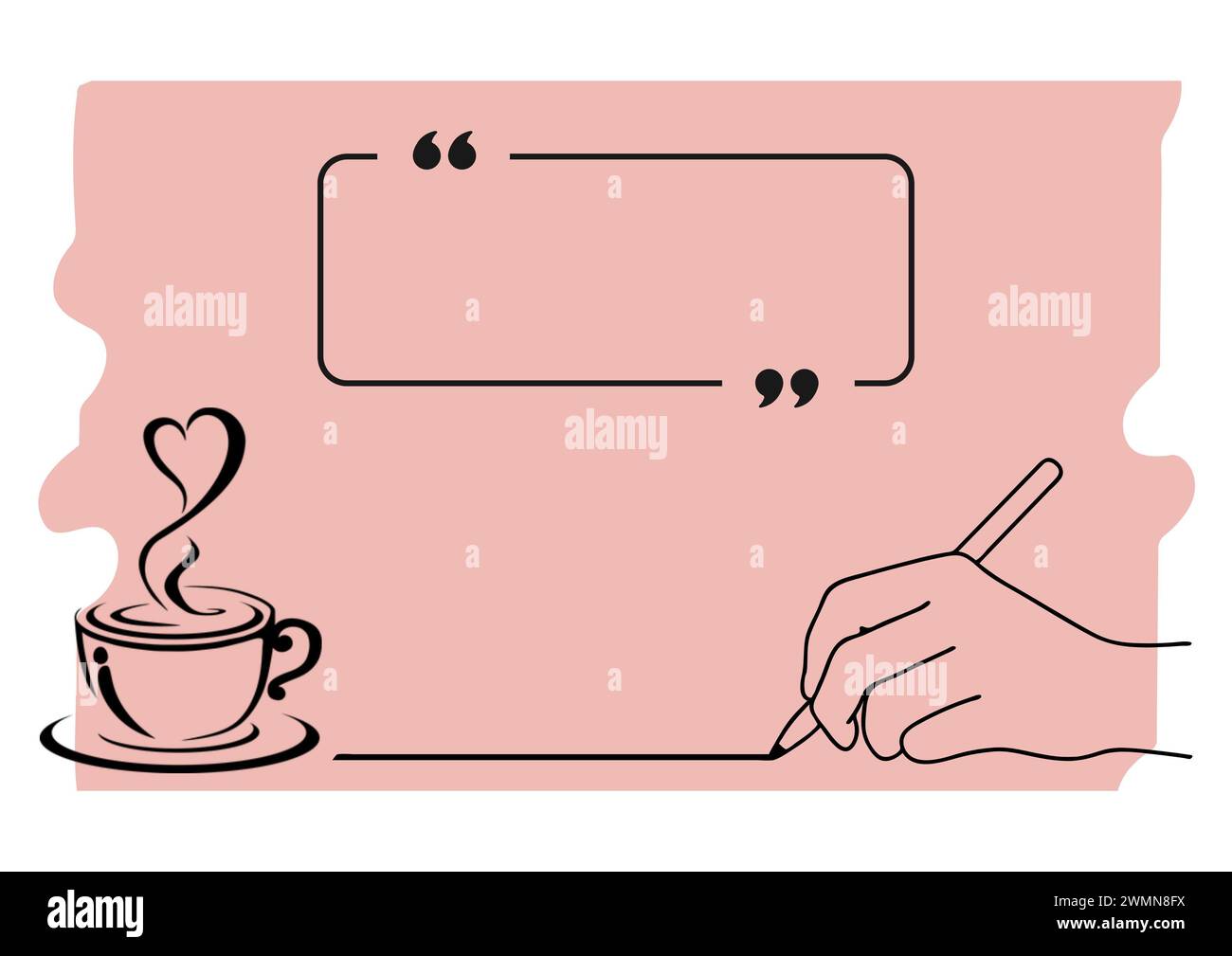 A text background with coffee and a hand writing something with a ...