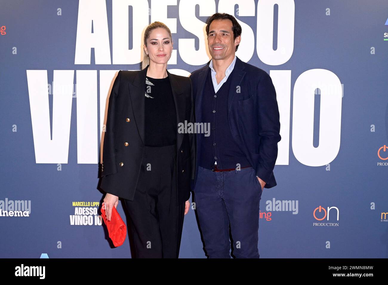 Elena Santarelli mit Ehemann Bernardo Corradi bei der Premiere des ...