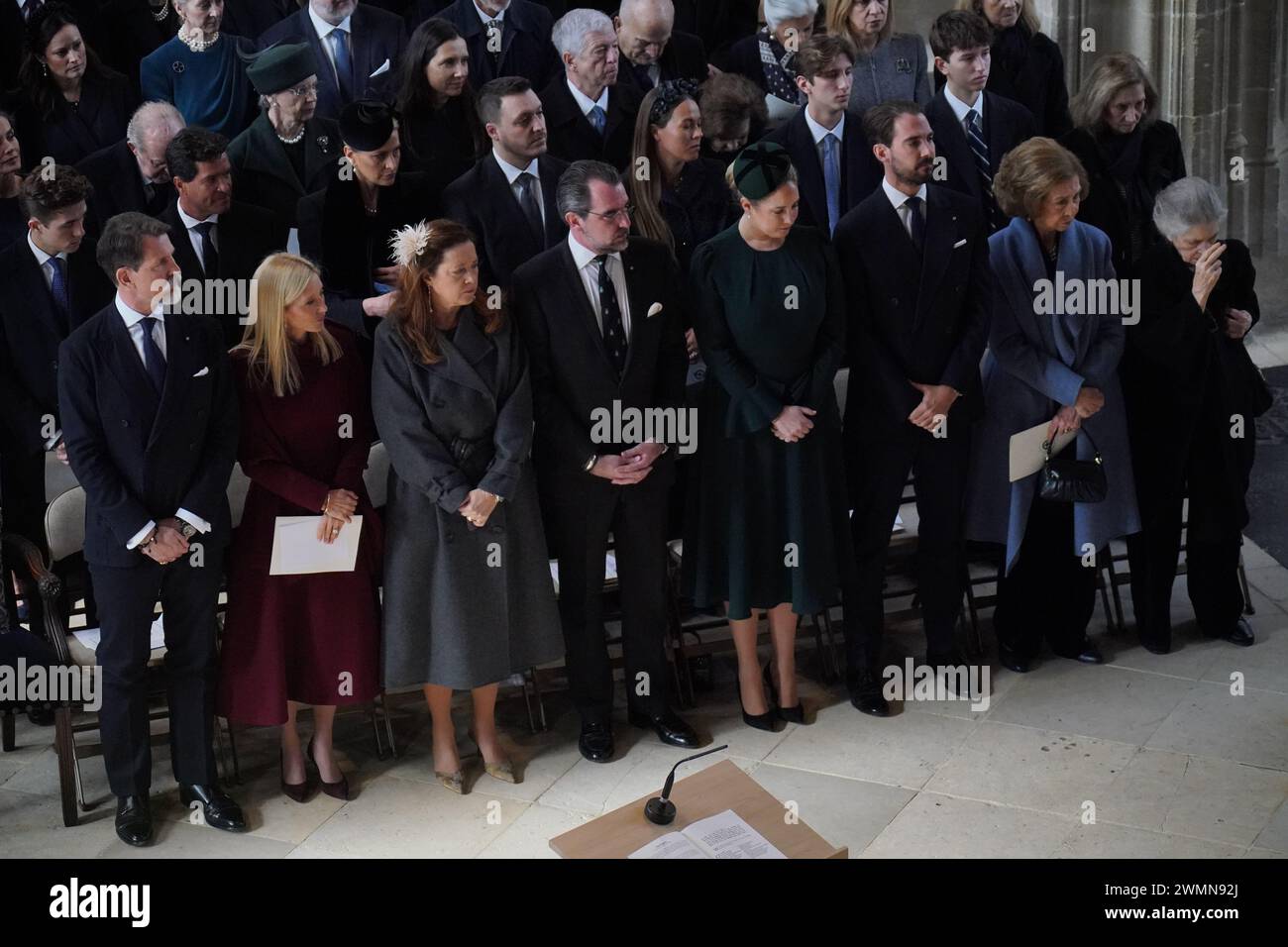 (left to right) Crown Prince Pavlos of Greece, Crown Princess Marie ...