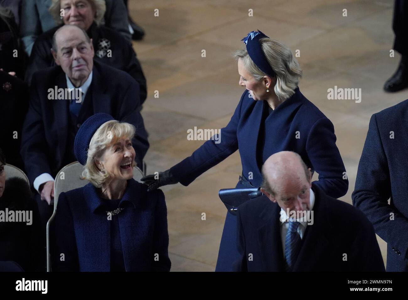 Penelope Knatchbull, Countess Mountbatten of Burma (left) and Zara ...