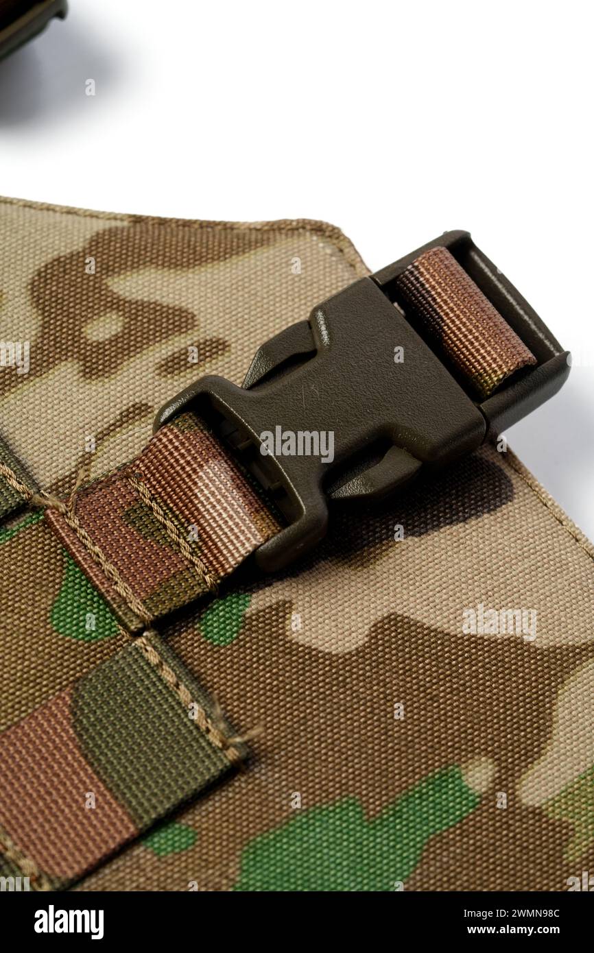 Close up photo of tactical bulletproof vest on white Stock Photo - Alamy