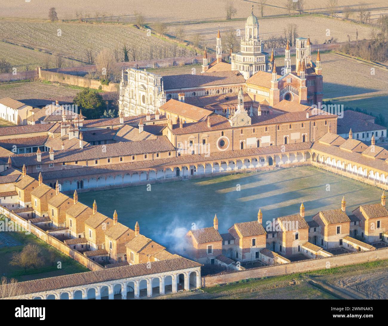 Aerial close up shot monastery hi-res stock photography and images - Alamy