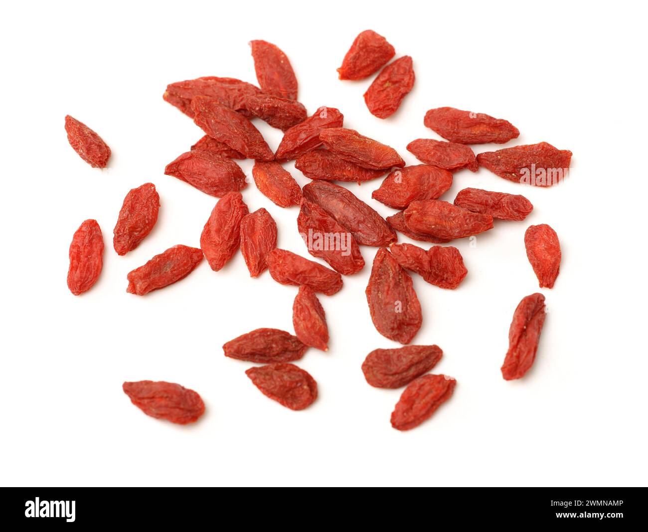 The dried fruit of medlar on white background Stock Photo - Alamy