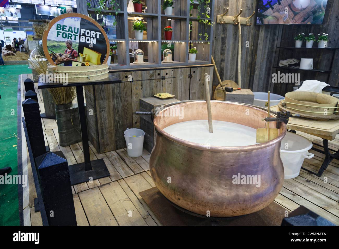 Paris, France. 24th Feb, 2024. Inauguration by French President ...