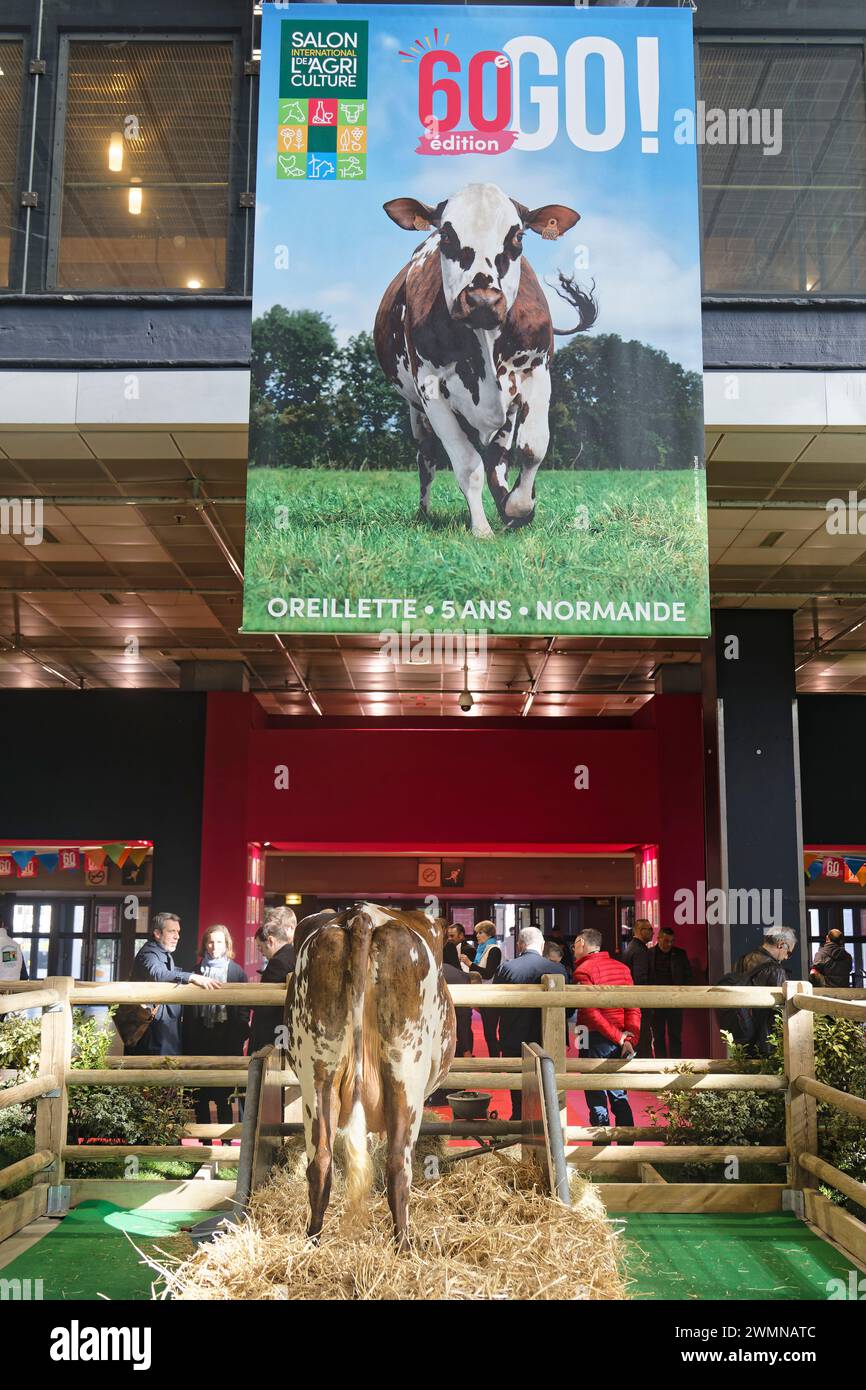 Paris, France. 24th Feb, 2024. Inauguration by French President ...