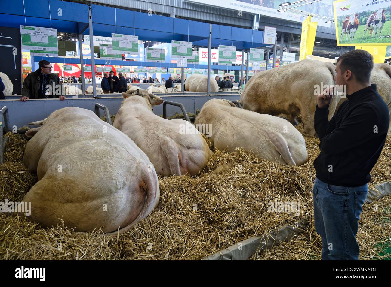 Paris, France. 24th Feb, 2024. Inauguration by French President ...