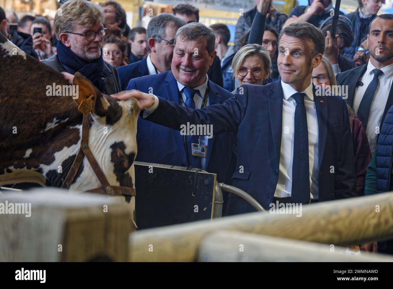 Paris, France. 24th Feb, 2024. Inauguration by French President ...