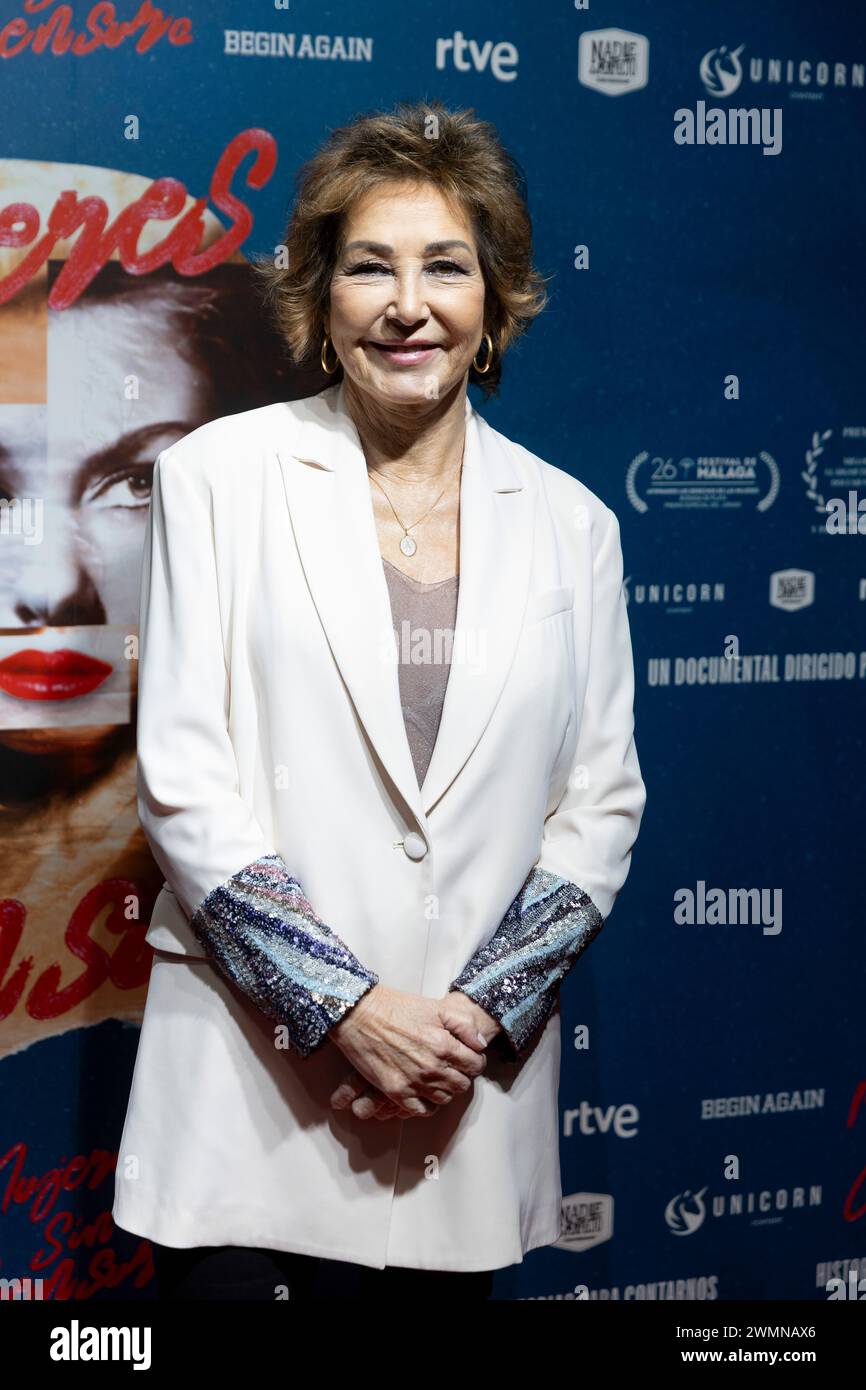 Madrid, Spain. 26th Feb, 2024. Ana Rosa Quintana attends the 'Mujeres ...