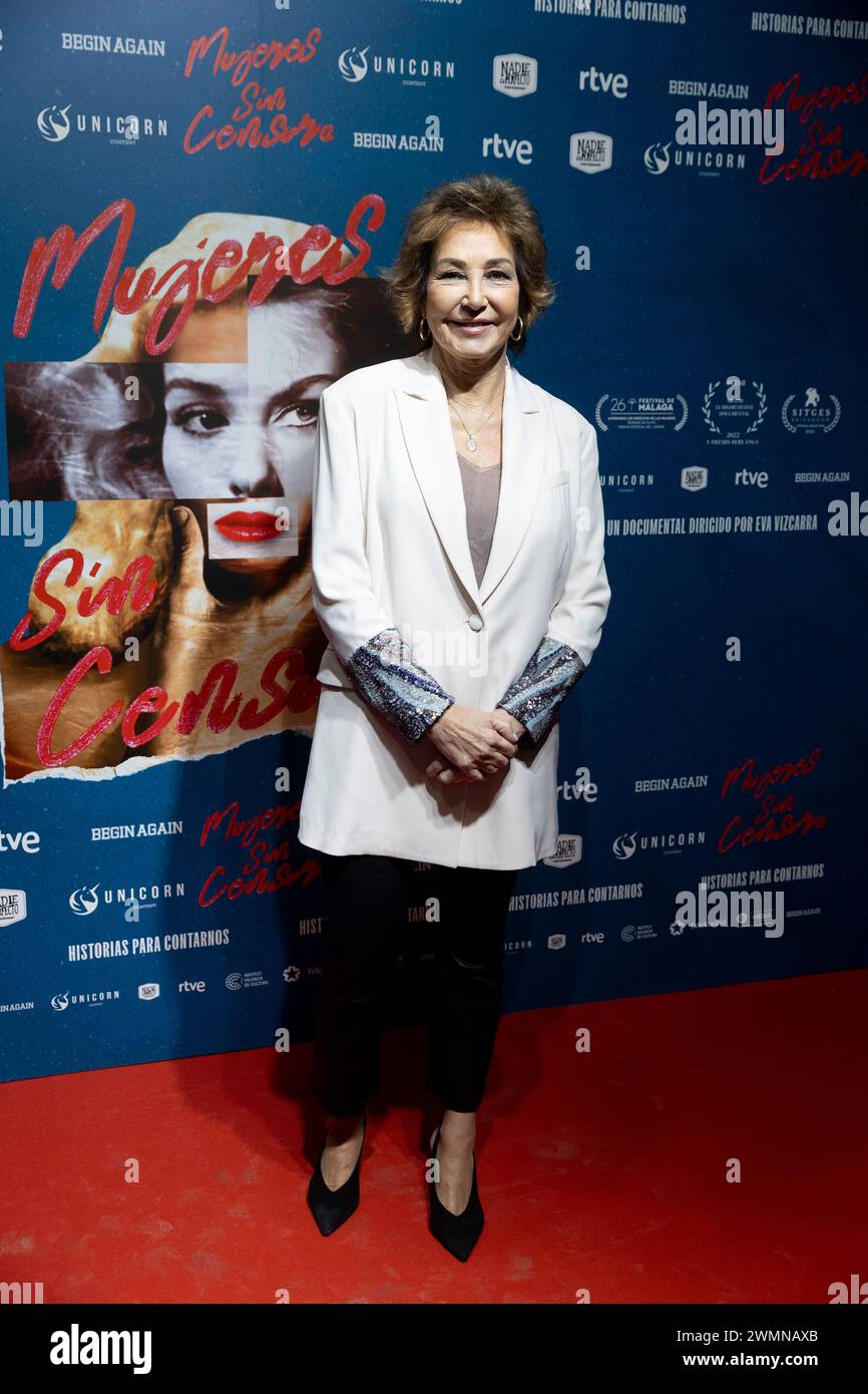 Madrid, Spain. 26th Feb, 2024. Ana Rosa Quintana attends the 'Mujeres ...