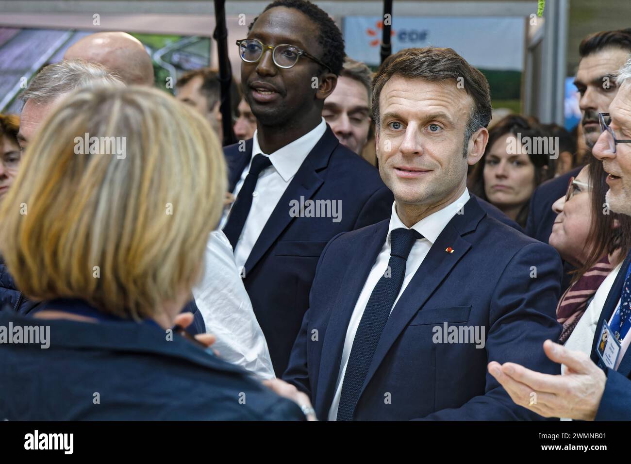 Paris, France. 24th Feb, 2024. Inauguration by French President ...