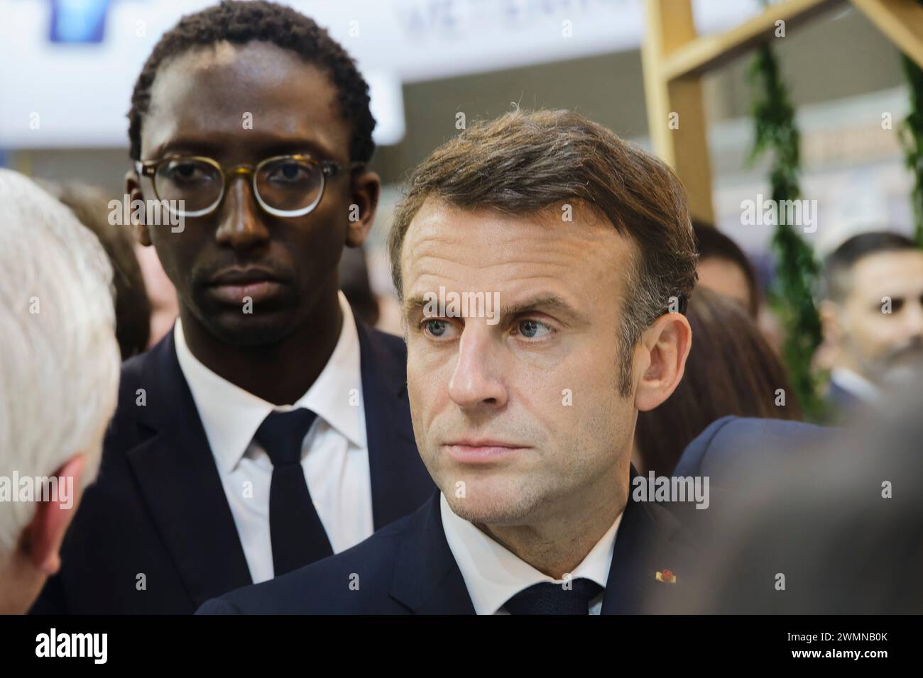 Paris, France. 24th Feb, 2024. Inauguration by French President ...