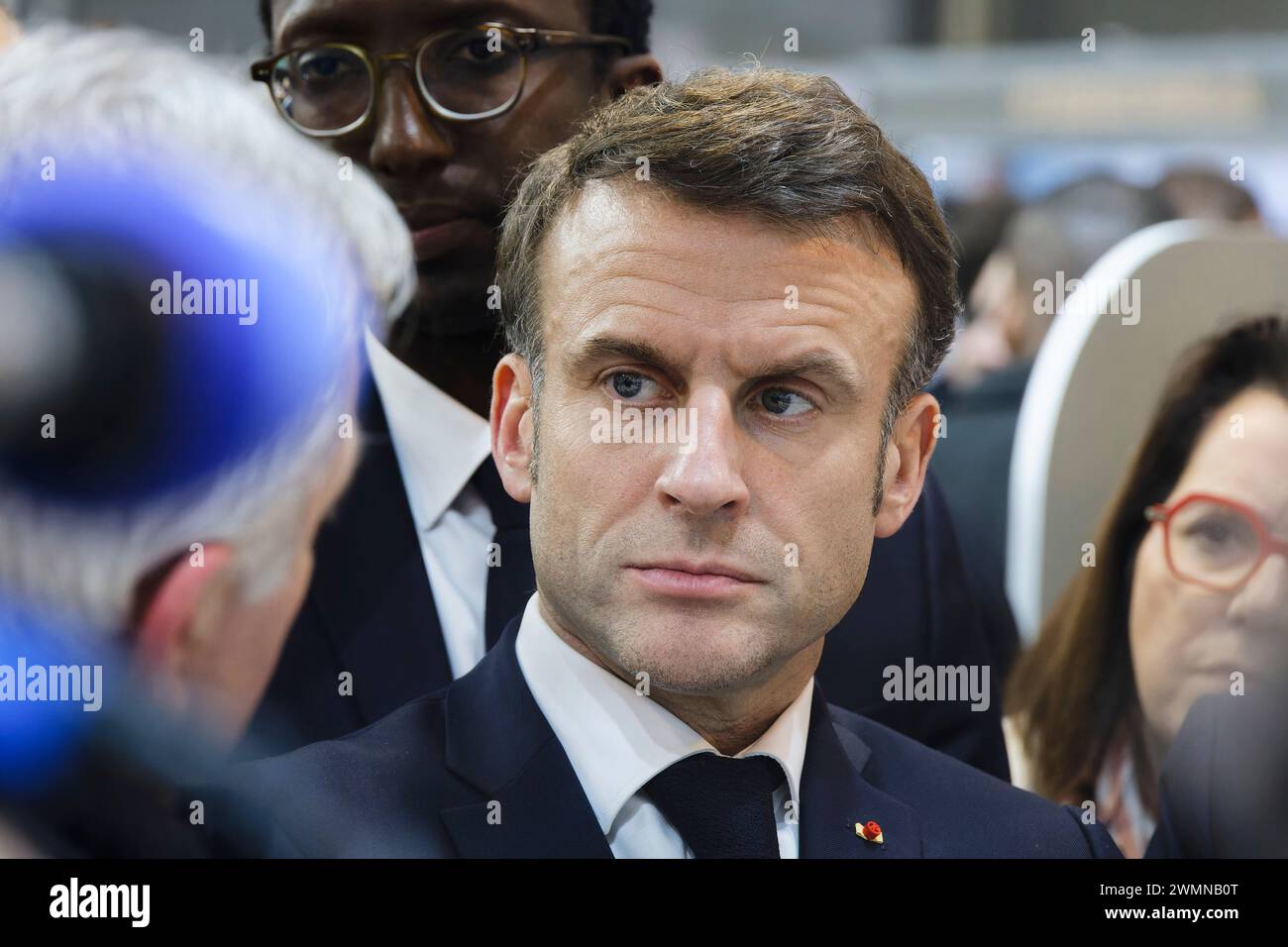 Paris, France. 24th Feb, 2024. Inauguration by French President ...