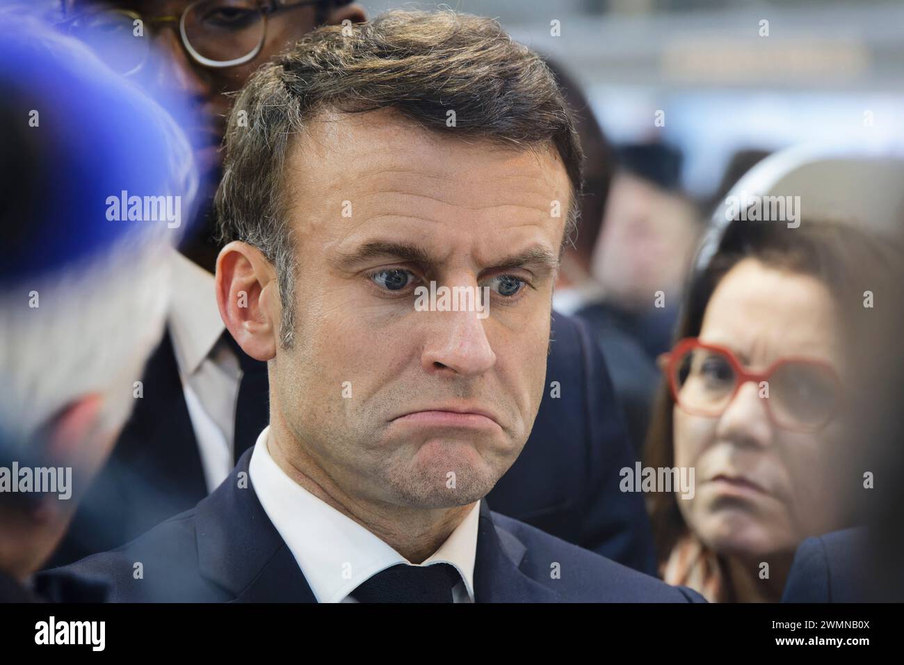 Paris, France. 24th Feb, 2024. Inauguration by French President ...