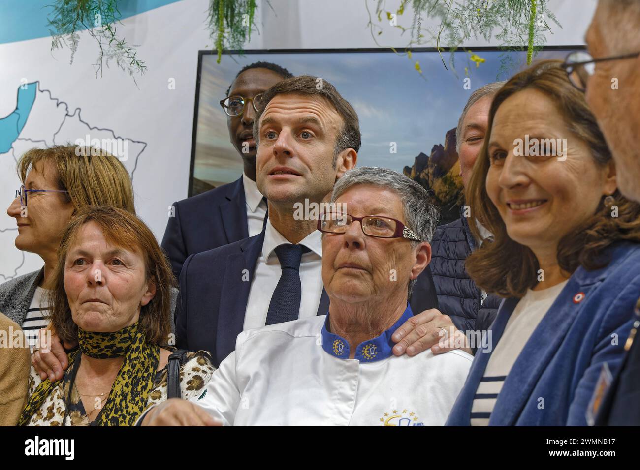 Paris, France. 24th Feb, 2024. Inauguration by French President ...