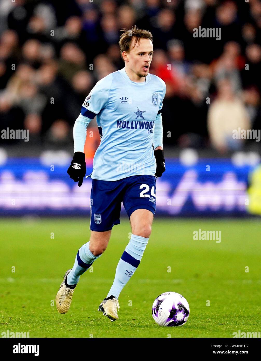 Brentford's Mikkel Damsgaard during the Premier League match at the ...