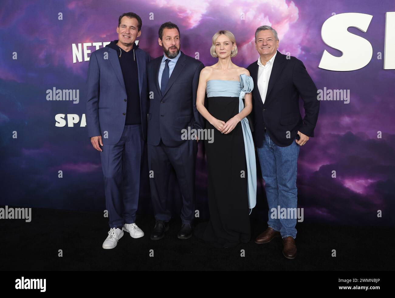 Los Angeles, Ca. 26th Feb, 2024. Scott Stuber, Adam Sandler, Carey ...