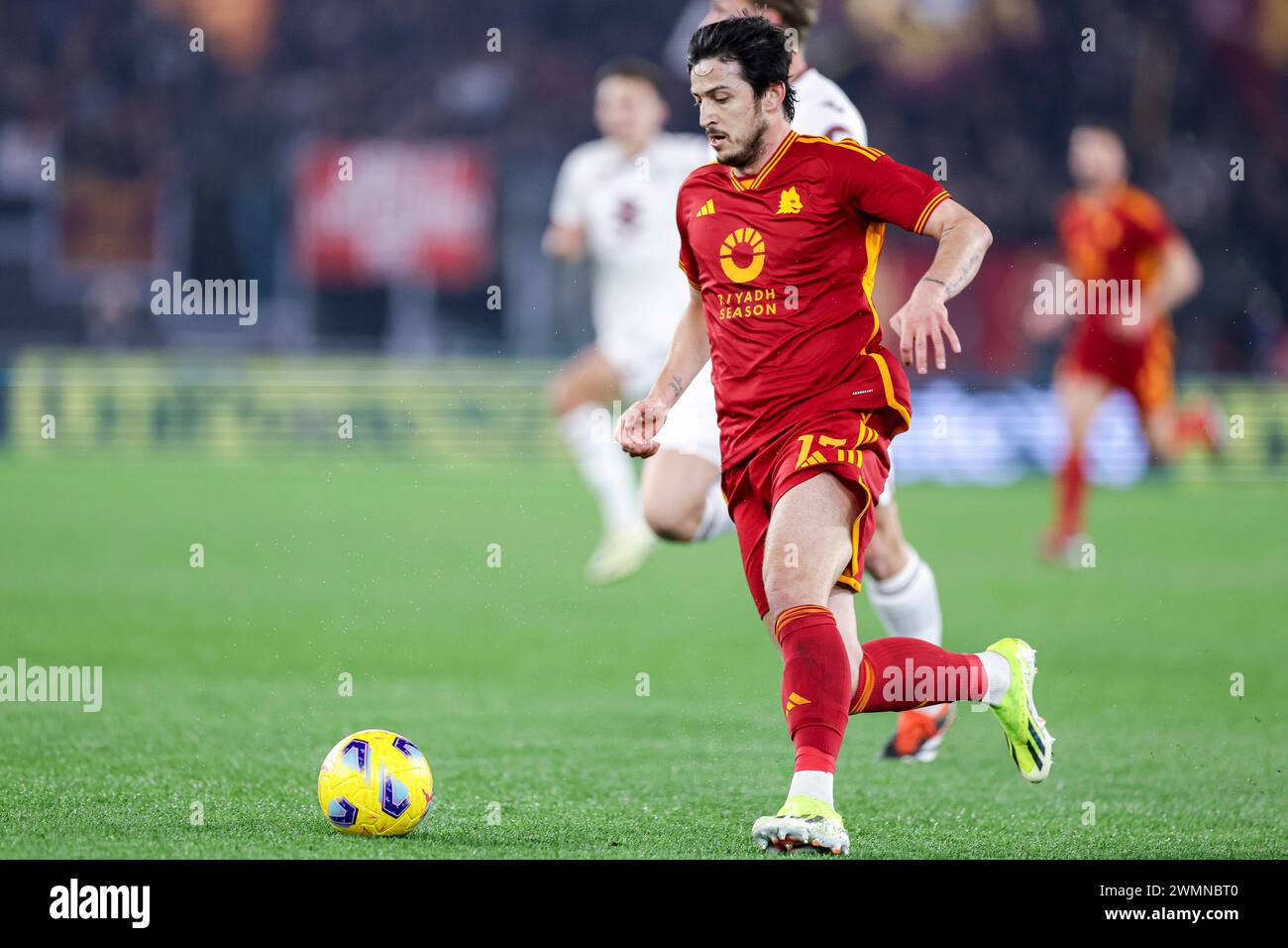 Roma’s Iranian forward Sardar Azmoun controls the ball during the Serie ...