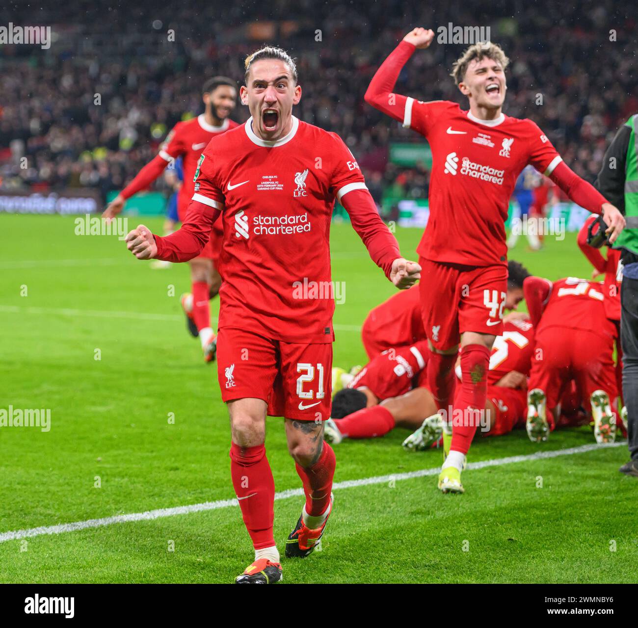 London, UK. 25th Feb, 2024 - Chelsea v Liverpool - Carabao Cup Final ...