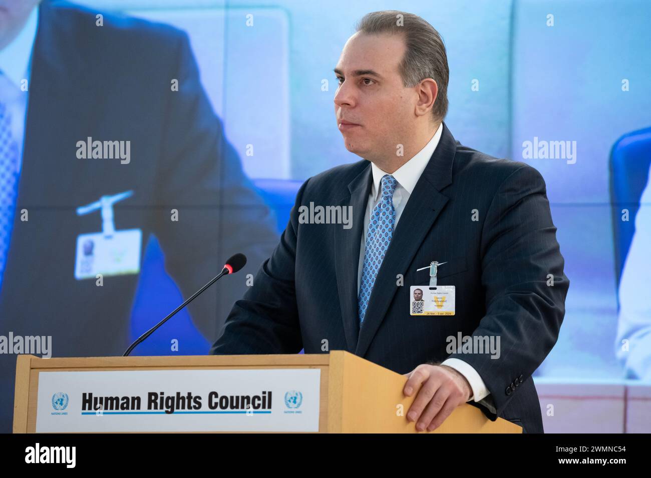 Geneva, Switzerland. 27th Feb, 2024. © Jean Marc Ferré/MAXPPP - Geneva ...