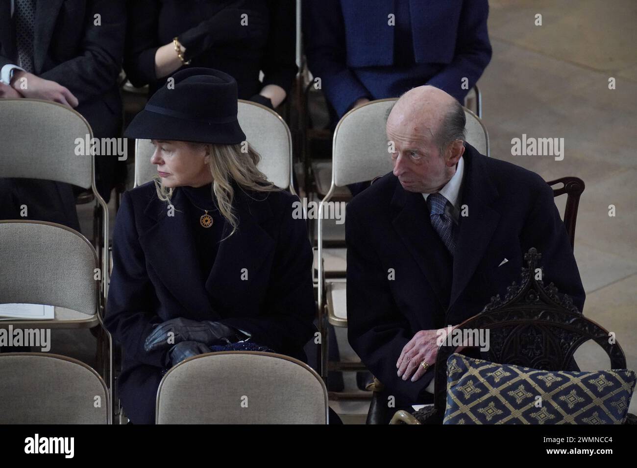 Lady Helen Taylor (left) and the Duke of Kent attend a thanksgiving ...