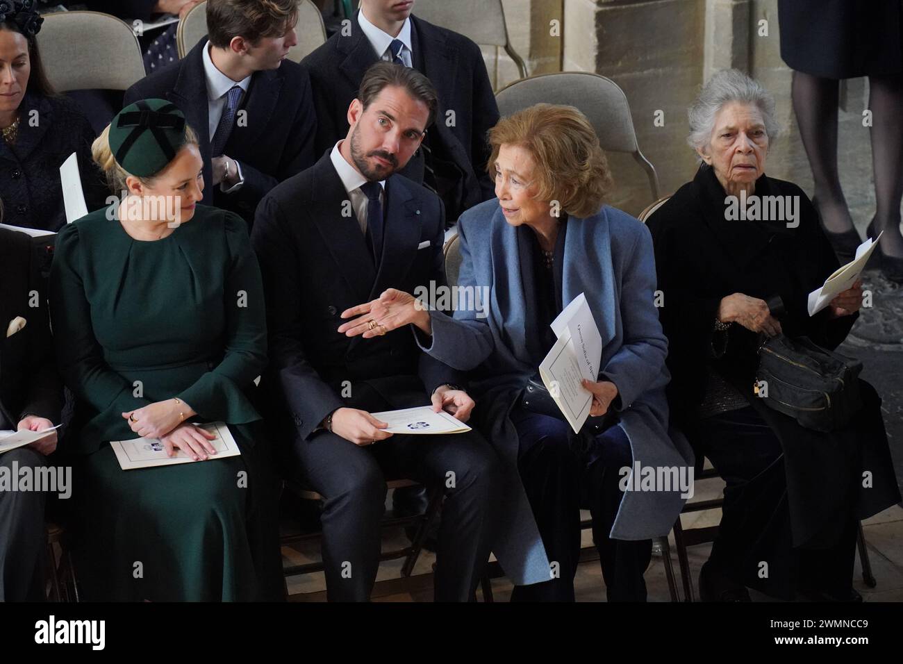 (front row left to right) Princess Theodora of Greece, Prince Philippos ...