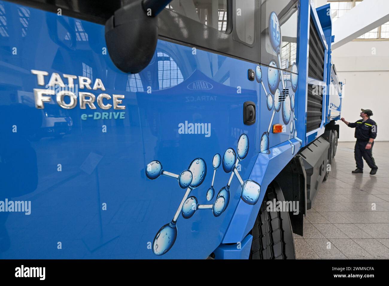 Brno, Czech Republic. 27th Feb, 2024. A Tatra Force e-Drive electric ...