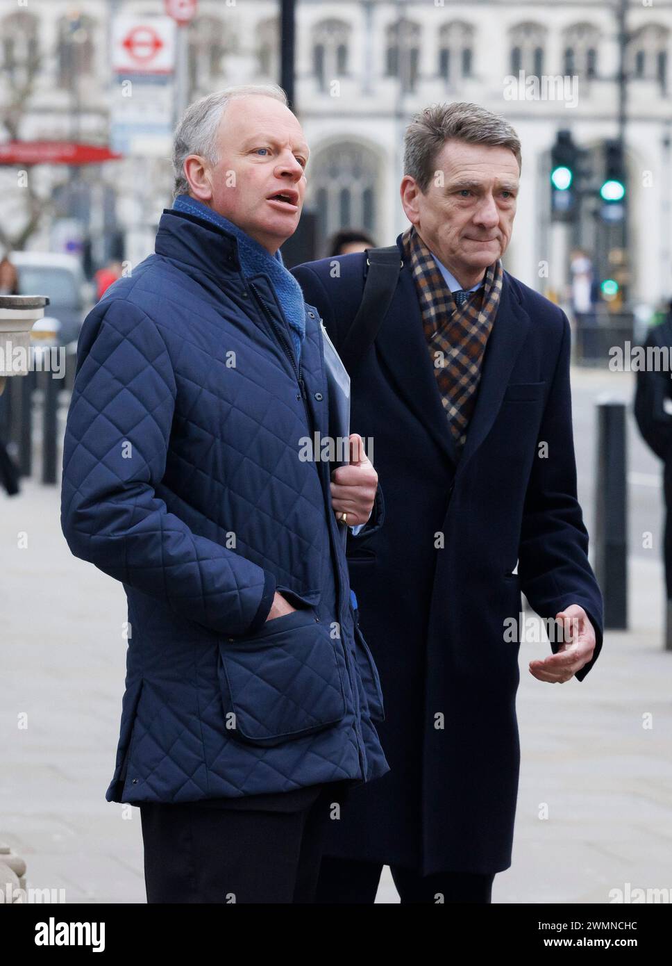 London, UK. 27th Feb, 2024. Nick Read (left) Chief Executive at Post ...
