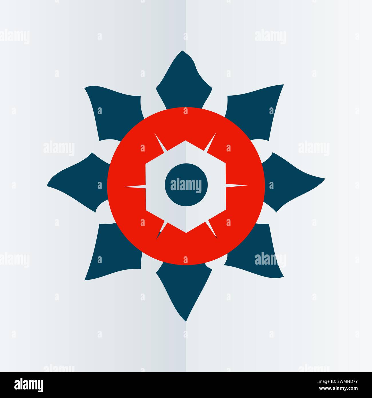 art illustration design concept of pattern circle round radial Stock ...
