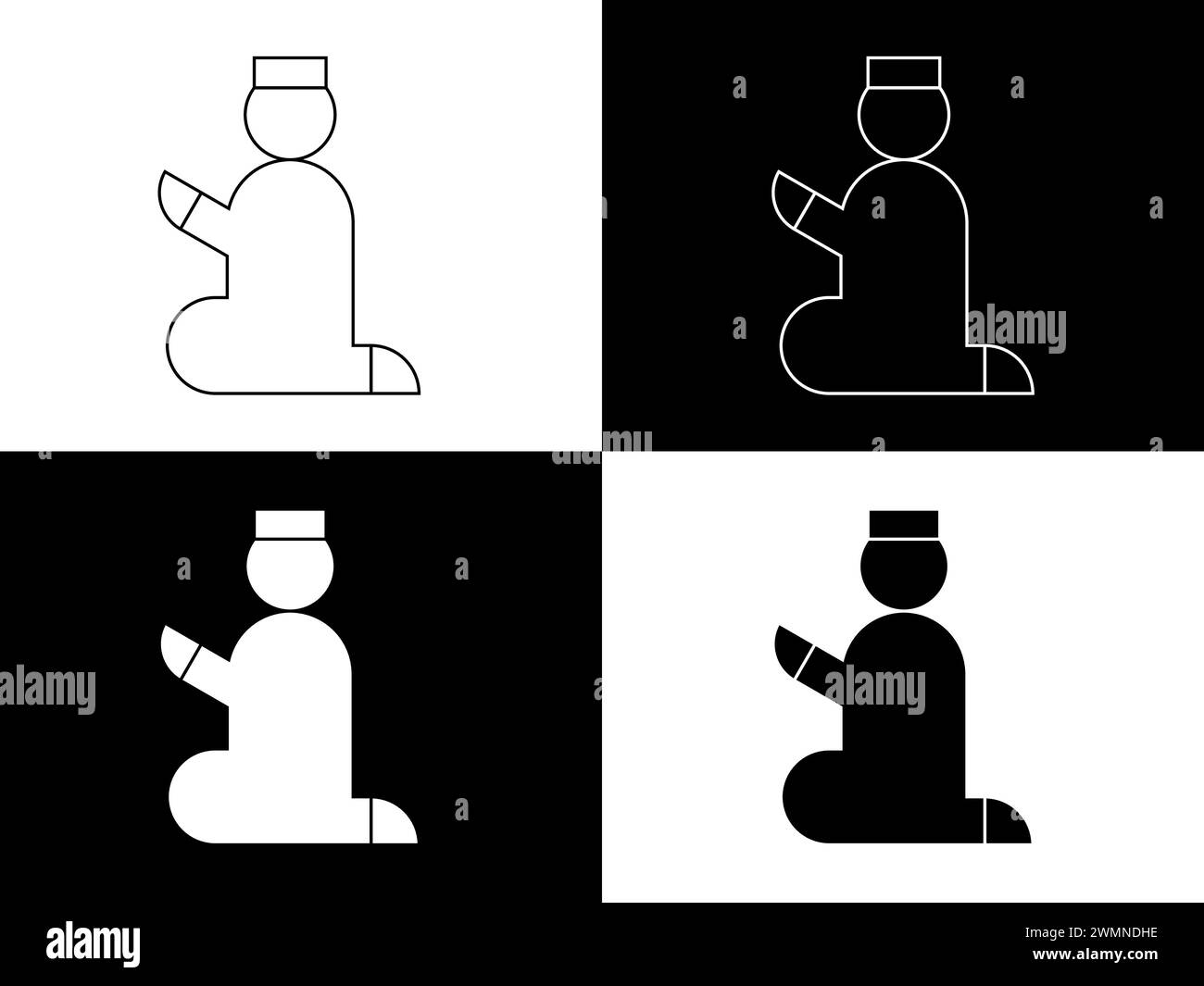 art illustration design of prayer Stock Vector Image & Art - Alamy