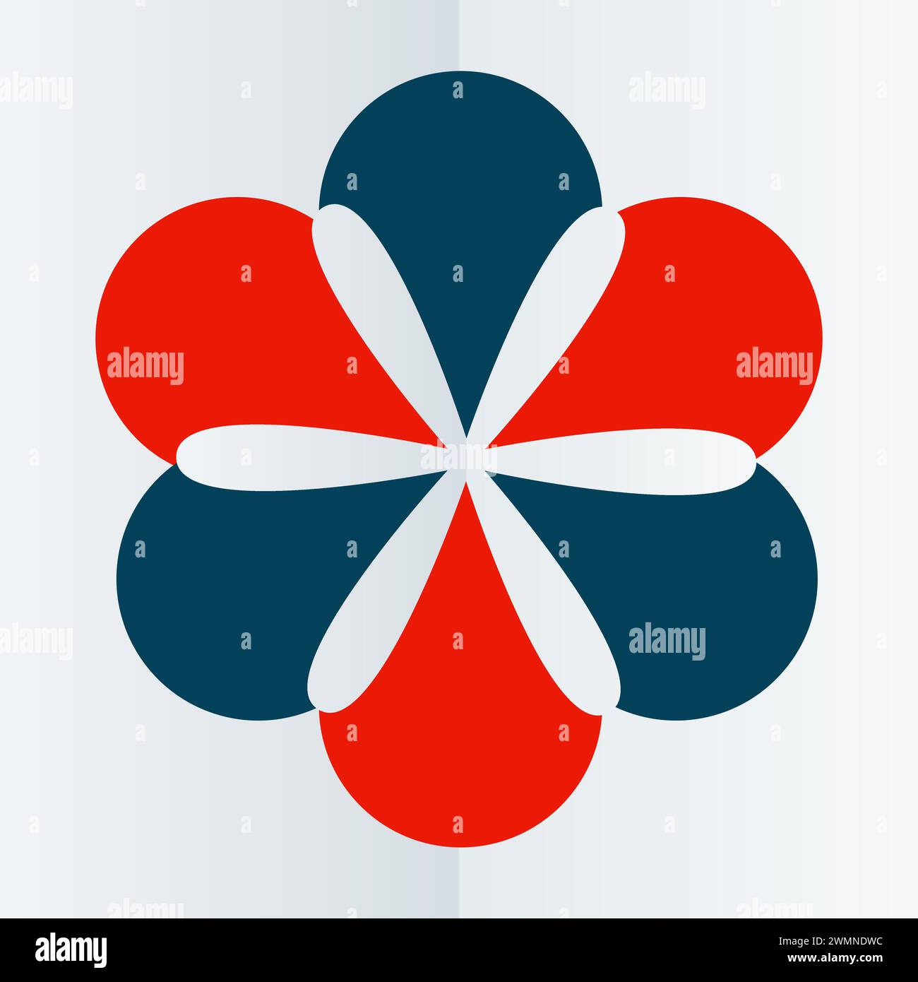 art illustration design concept of pattern circle round radial Stock ...